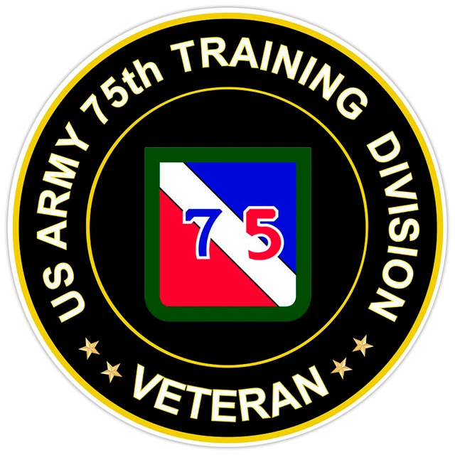 DOPASTICKER Us Army 75Th Training Division Veteran Sticker Military ...