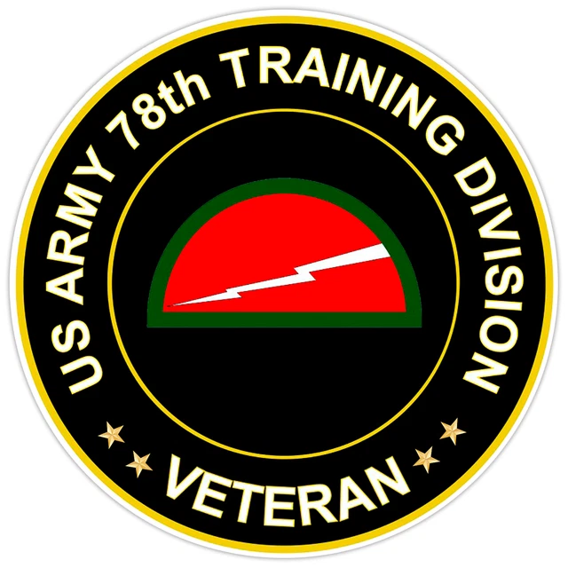 DOPASTICKER Us Army 78Th Training Division Veteran Sticker Military ...