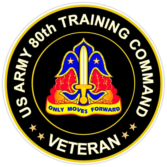 DOPASTICKER Us Army 80Th Training Command Veteran Sticker Military ...