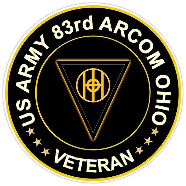 DOPASTICKER Us Army 83Rd Arcom Ohio Veteran Sticker Military Decal Phone Decal Water Bottle ...