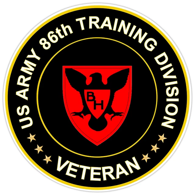 DOPASTICKER Us Army 86Th Training Division Veteran Sticker Military ...