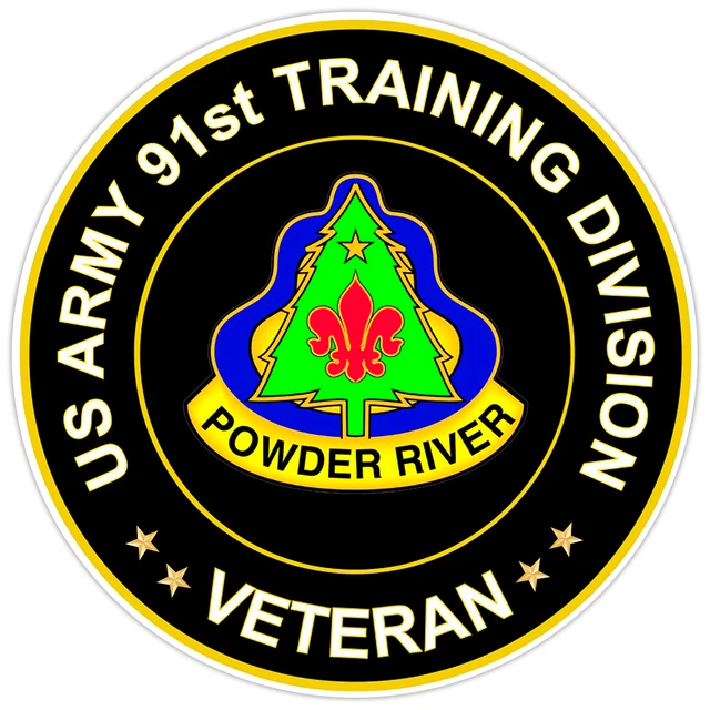 DOPASTICKER Us Army 91St Training Division Veteran Sticker Military ...