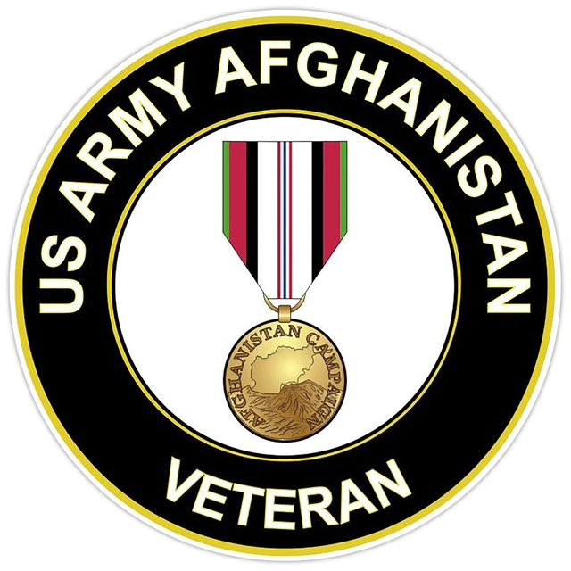 DOPASTICKER Us Army Afghanistan Combat Veteran Sticker Military Decal ...