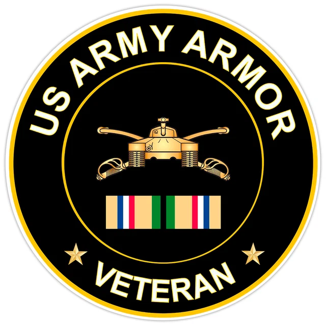 DOPASTICKER Us Army Armor Veteran Sticker Military Soldier Decal Phone ...