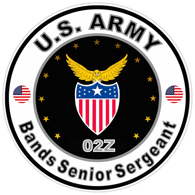DOPASTICKER Us Army Bands Senior Sergeant Sticker Military Soldier ...