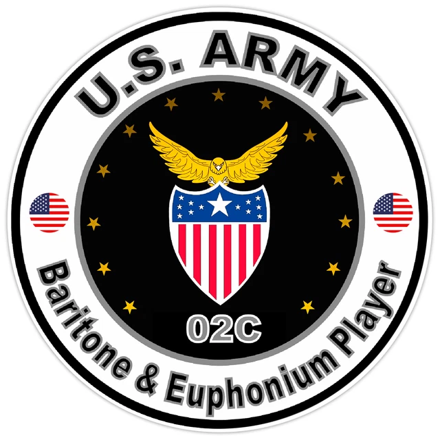 DOPASTICKER Us Army Baritone & Euphonium Player Sticker Military ...