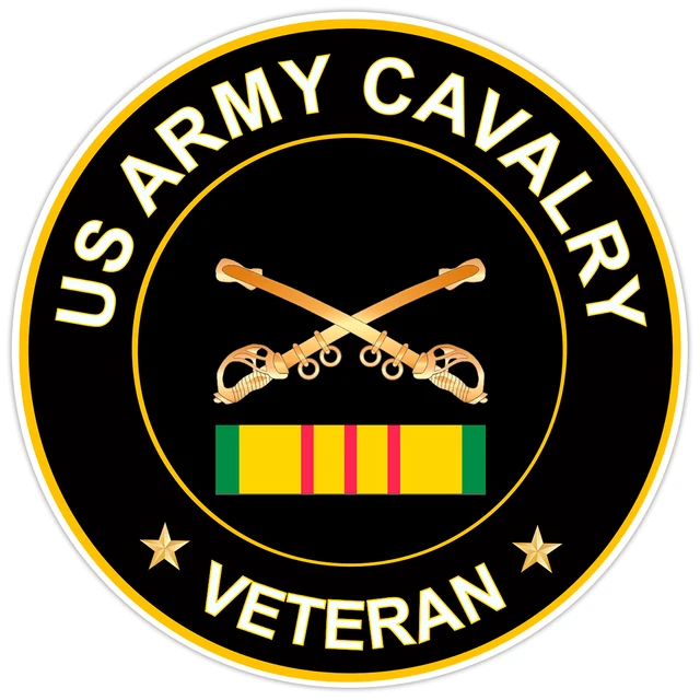 DOPASTICKER Us Army Cavalry Veteran Sticker Military Soldier Decal ...