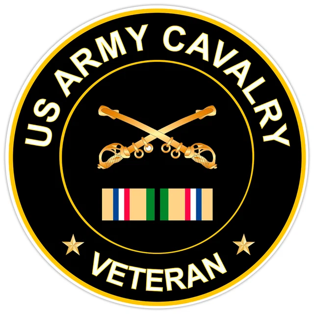 DOPASTICKER Us Army Cavalry Veteran Sticker Military Soldier Decal ...