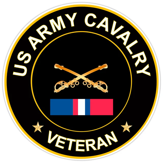 DOPASTICKER Us Army Cavalry Veteran Sticker Military Soldier Decal ...