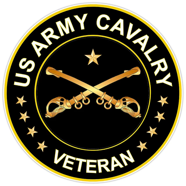 DOPASTICKER Us Army Cavalry Veteran Sticker Military Soldier Decal ...