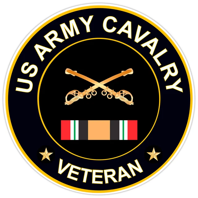 DOPASTICKER Us Army Cavalry Veteran Sticker Military Soldier Decal ...