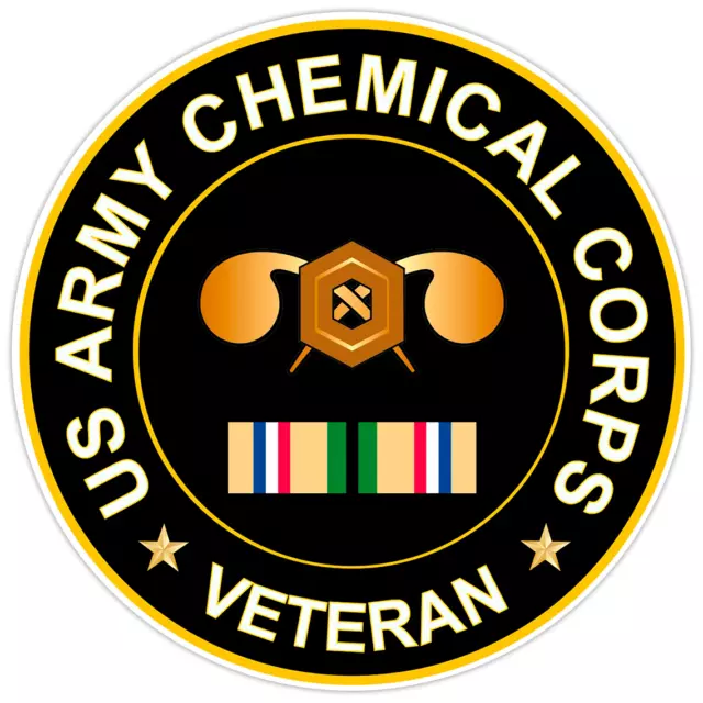 DOPASTICKER Us Army Chemical Corps Veteran Sticker Military Soldier ...