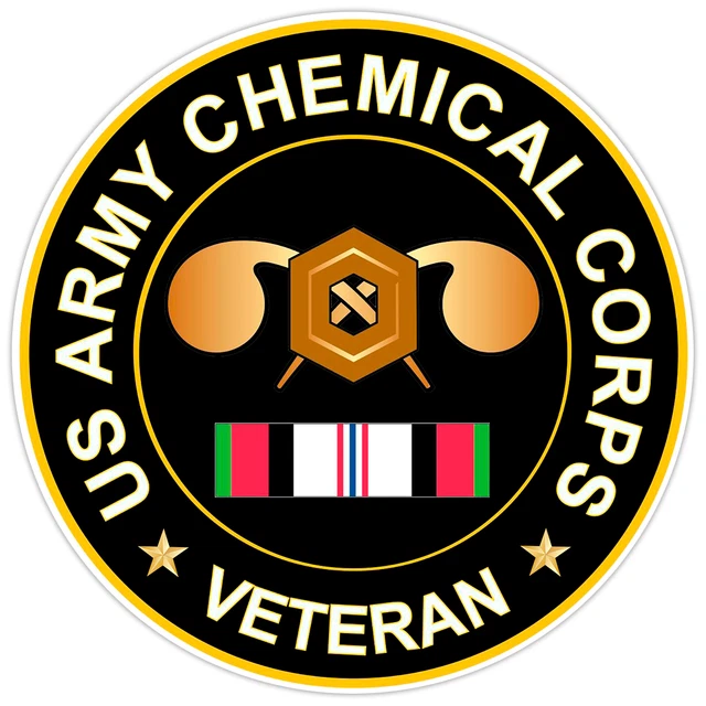 DOPASTICKER Us Army Chemical Corps Veteran Sticker Military Soldier ...
