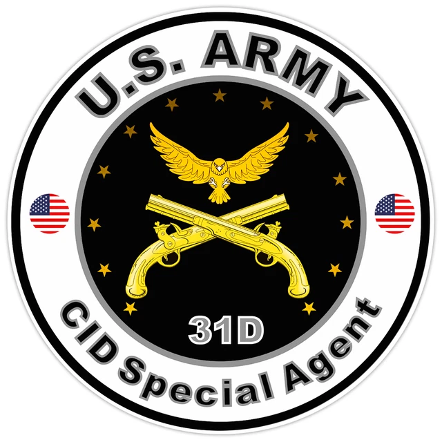 DOPASTICKER Us Army Cid Special Agent Sticker Military Soldier Decal ...