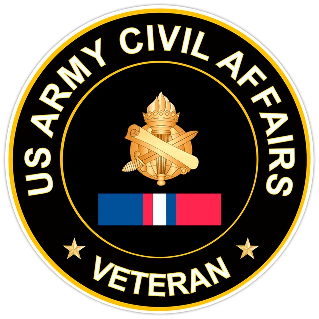 DOPASTICKER Us Army Civil Affairs Veteran Sticker Military Soldier ...