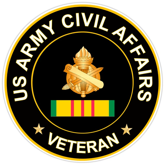 DOPASTICKER Us Army Civil Affairs Veteran Sticker Military Soldier ...