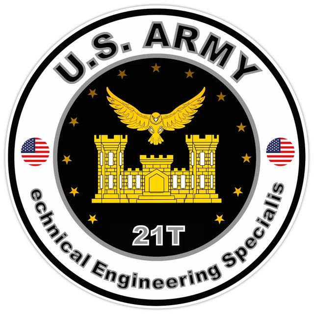 DOPASTICKER Us Army Echanical Engineering Specialist Sticker Military ...