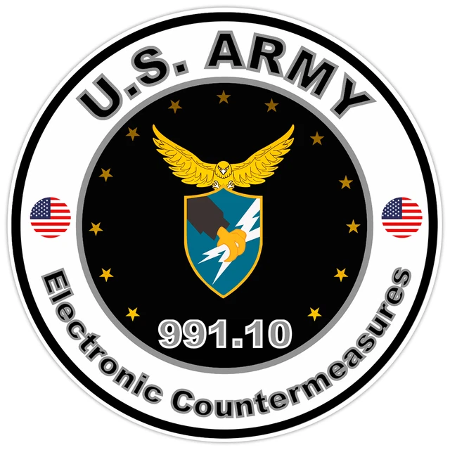 DOPASTICKER Us Army Electronic Countermeasures Sticker Military Decal Phone Decal Water Bottle ...