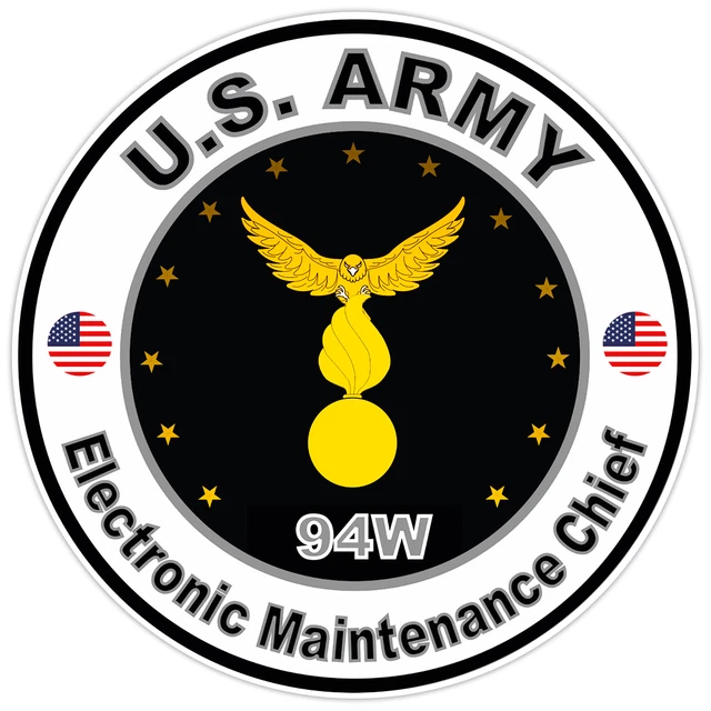 DOPASTICKER Us Army Electronic Maintenance Chief Sticker Military ...
