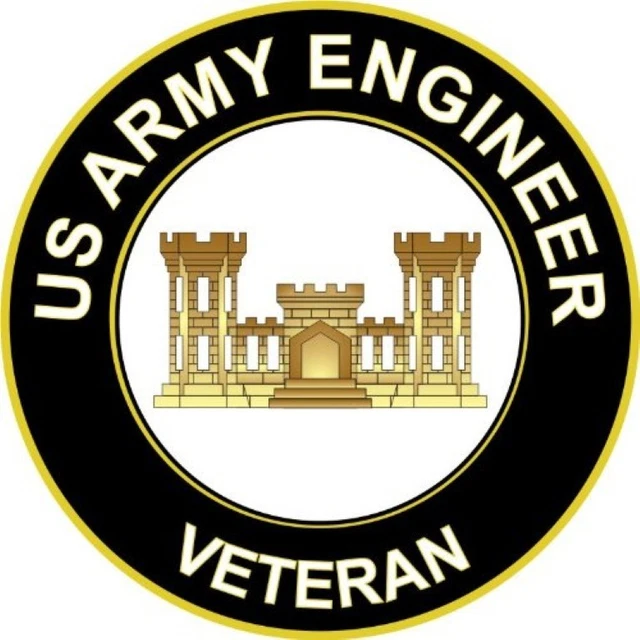 DOPASTICKER Us Army Engineer Veteran Sticker Laptop Sticker Phone Decal ...