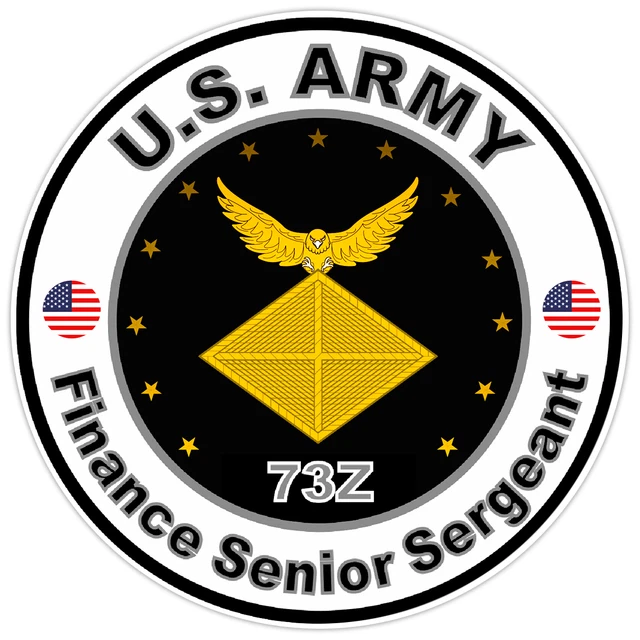 DOPASTICKER Us Army Finance Senior Sergeant Sticker Military Soldier ...