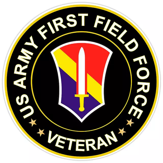DOPASTICKER Us Army First Field Force Veteran Sticker Military Soldier ...