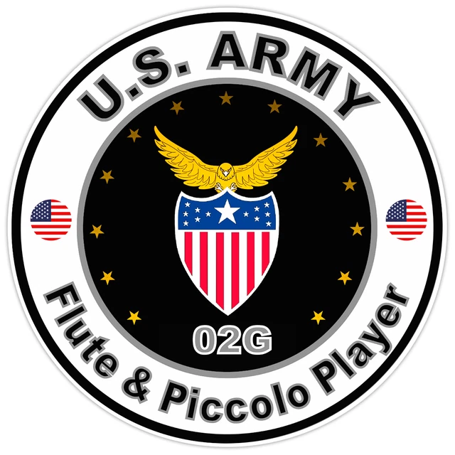 DOPASTICKER Us Army Flute & Piccolo Player Sticker Military Soldier ...