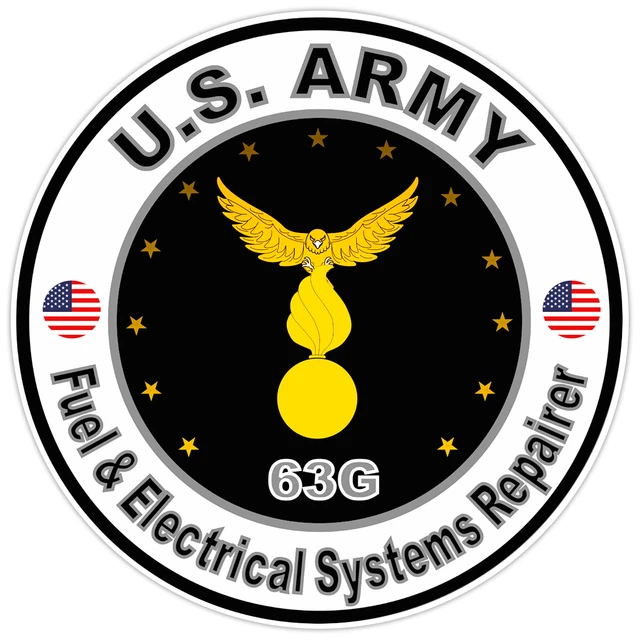 DOPASTICKER Us Army Fuel & Electrical System Repairer Sticker Military ...