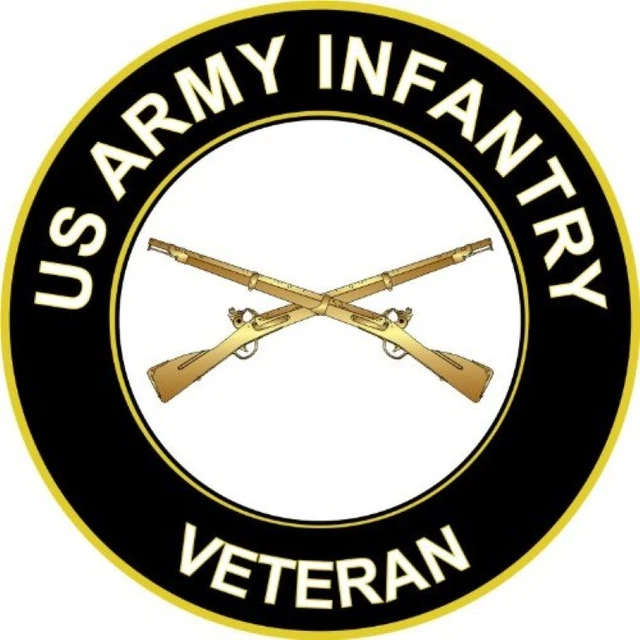 DOPASTICKER Us Army Infantry Veteran Sticker Laptop Sticker Phone Decal ...