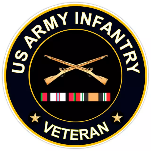 DOPASTICKER Us Army Infantry Veteran Sticker Military Soldier Decal ...