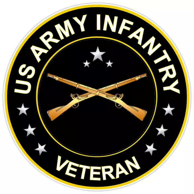 DOPASTICKER Us Army Infantry Veteran Sticker Military Soldier Decal ...