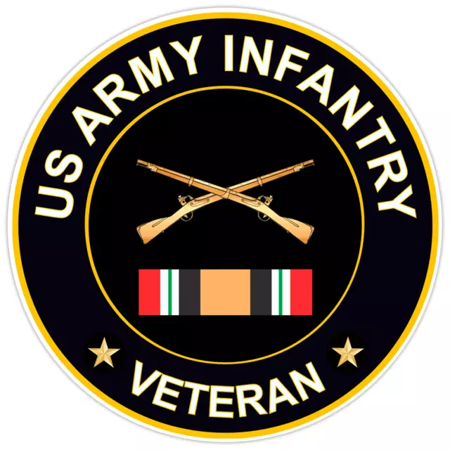 DOPASTICKER Us Army Infantry Veteran Sticker Military Soldier Decal ...