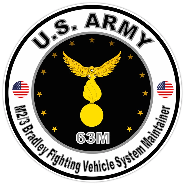 DOPASTICKER Us Army M23 Bradley Fighting Vehicle System Maintainer ...