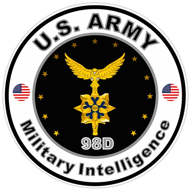 DOPASTICKER Us Army Military Intelligence Sticker Military Soldier ...