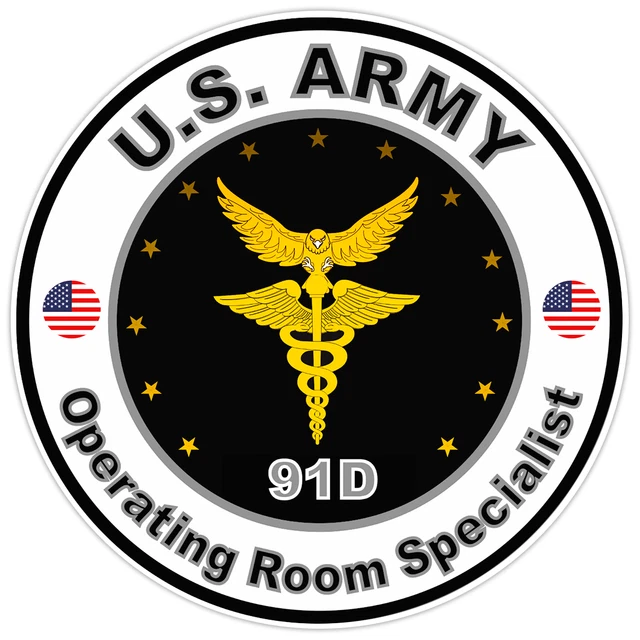 DOPASTICKER Us Army Operating Room Specialist Sticker Military Soldier ...