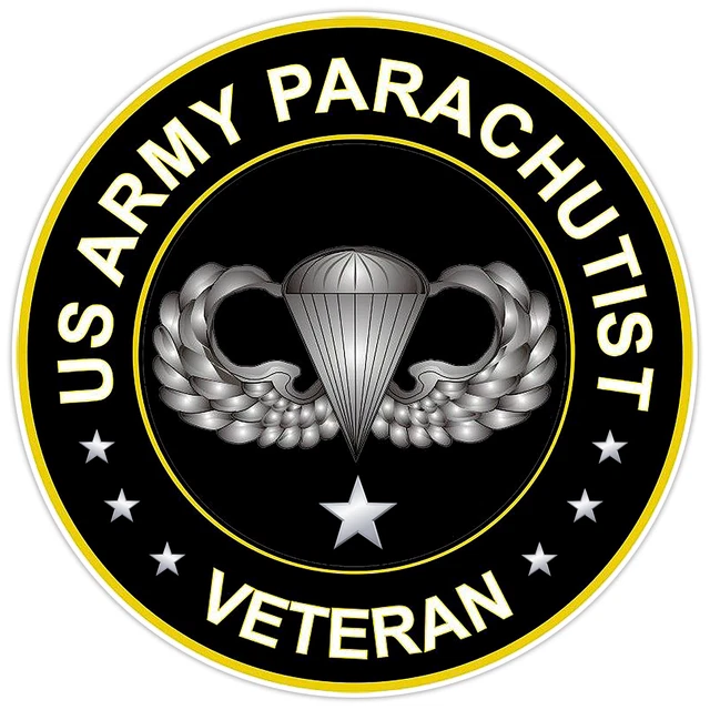 DOPASTICKER Us Army Parachutist Veteran Sticker Military Soldier Decal ...