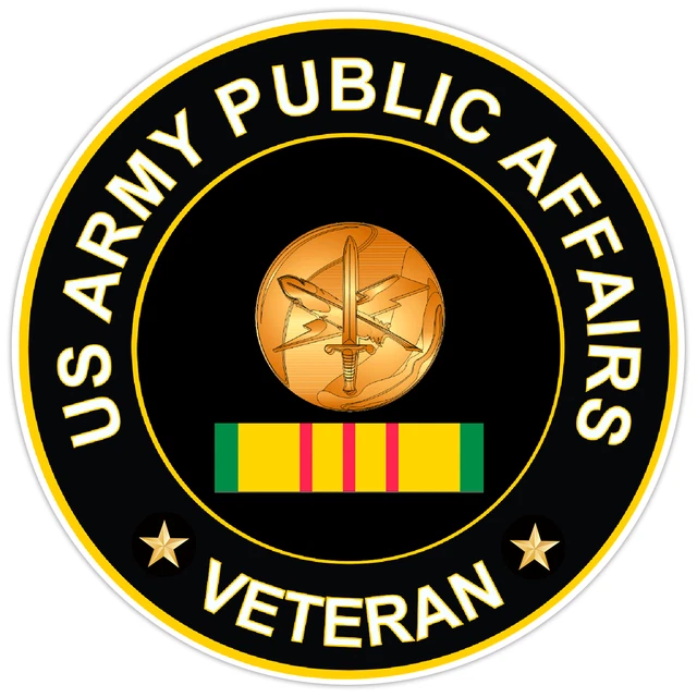 DOPASTICKER Us Army Public Affairs Veteran Sticker Military Soldier ...
