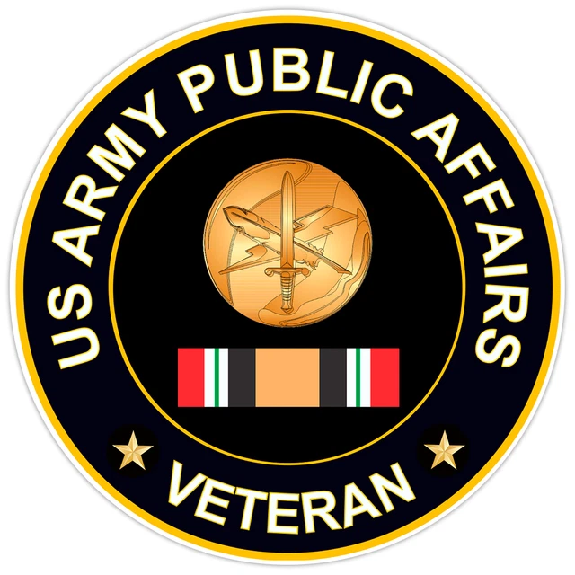 DOPASTICKER Us Army Public Affairs Veteran Sticker Military Soldier ...