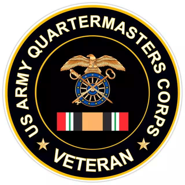 DOPASTICKER Us Army Quartermaster Corps Veteran Sticker Military ...