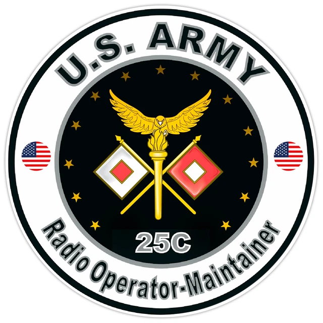 DOPASTICKER Us Army Radio Operator-Maintainer Sticker Military Soldier ...