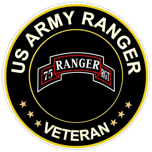 DOPASTICKER Us Army Ranger Veteran Sticker Military Soldier Decal Phone ...