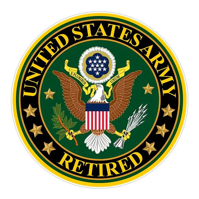 DOPASTICKER Us Army Retired Sticker Military Soldier Decal Phone Decal ...