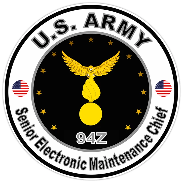 DOPASTICKER Us Army Senior Electronic Maintenance Chief Sticker ...
