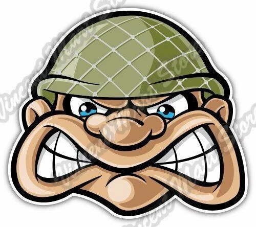 DOPASTICKER Us Army Sergeant Military Soldier War Gift Car Sticker ...