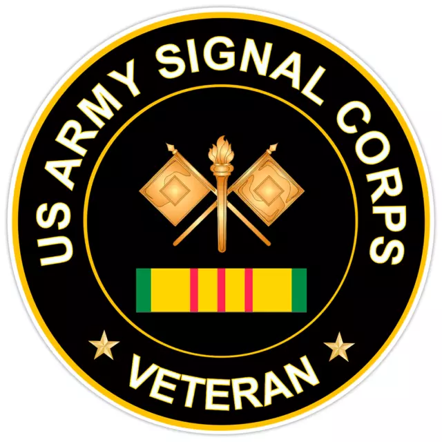 DOPASTICKER Us Army Signal Corps Veteran Sticker Military Soldier Decal ...