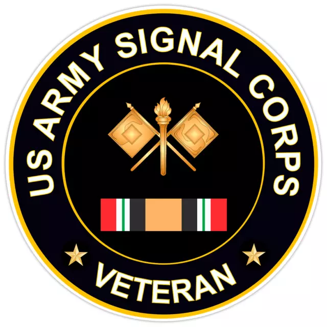 DOPASTICKER Us Army Signal Corps Veteran Sticker Military Soldier Decal ...