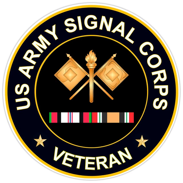 DOPASTICKER Us Army Signal Corps Veteran Sticker Military Soldier Decal ...