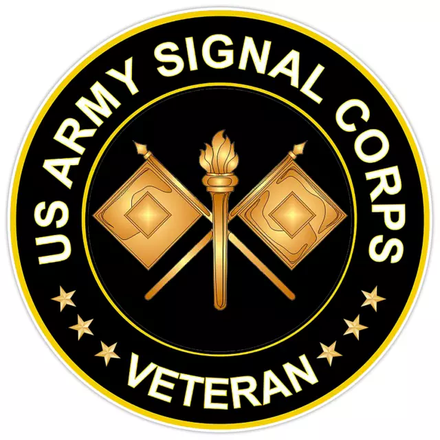 DOPASTICKER Us Army Signal Corps Veteran Sticker Soldier Decal Phone ...