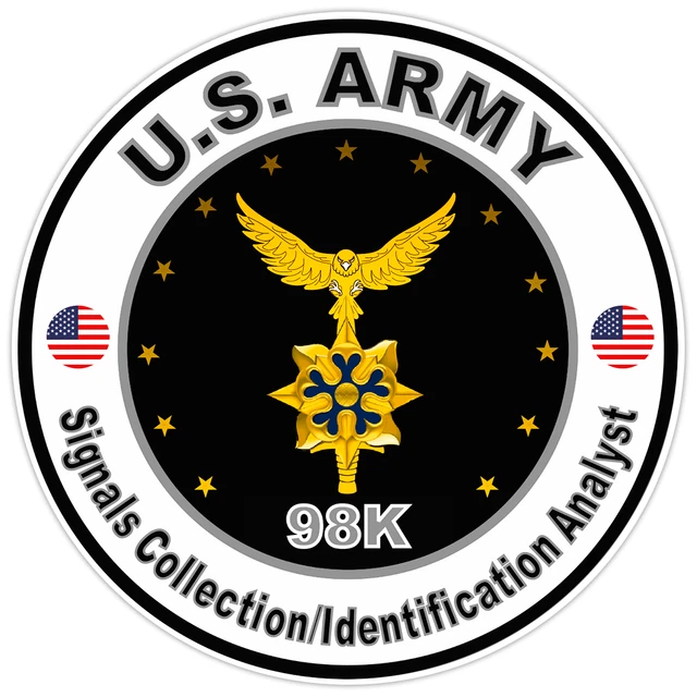 DOPASTICKER Us Army Signals Collectionidentification Analyst Sticker ...