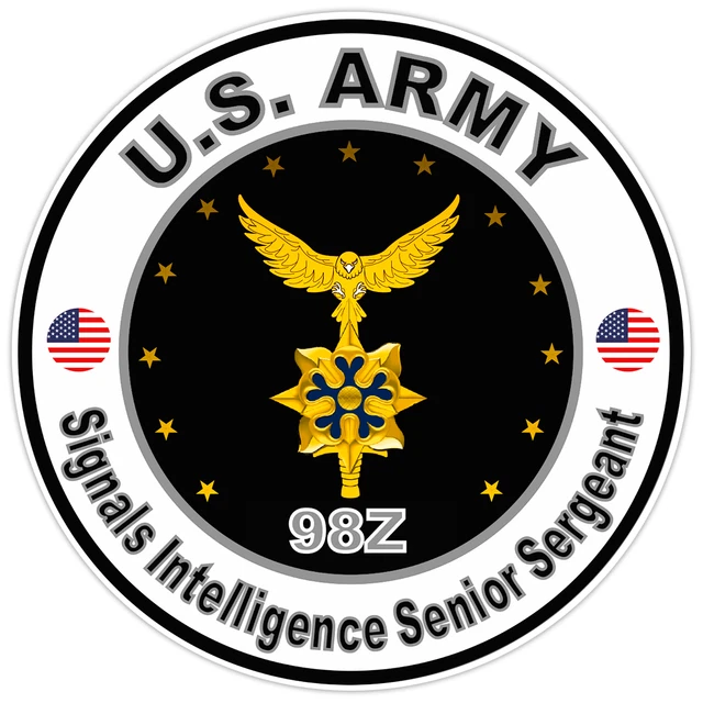 DOPASTICKER Us Army Signals Intelligence Senior Sergeant Sticker ...